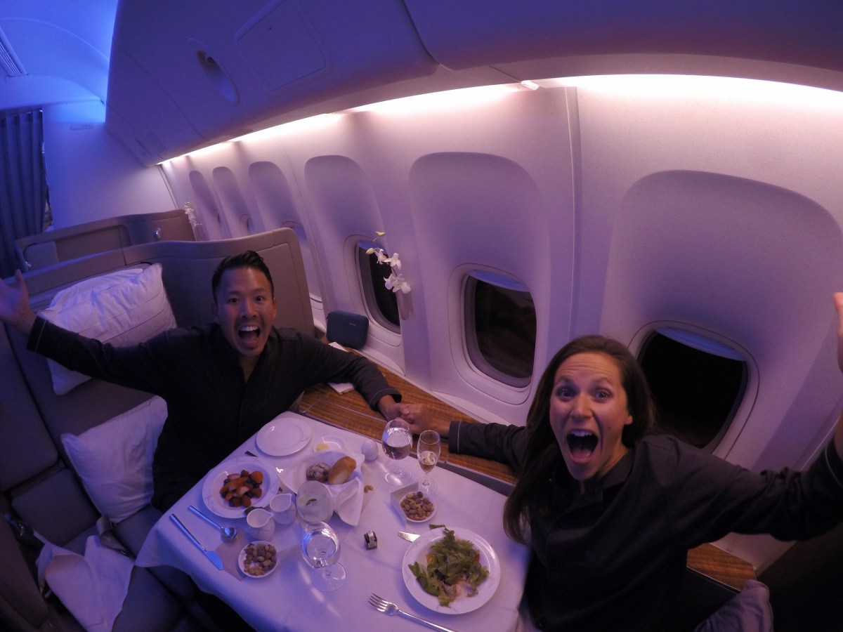 Indulging in First Class – 'wats on the road
